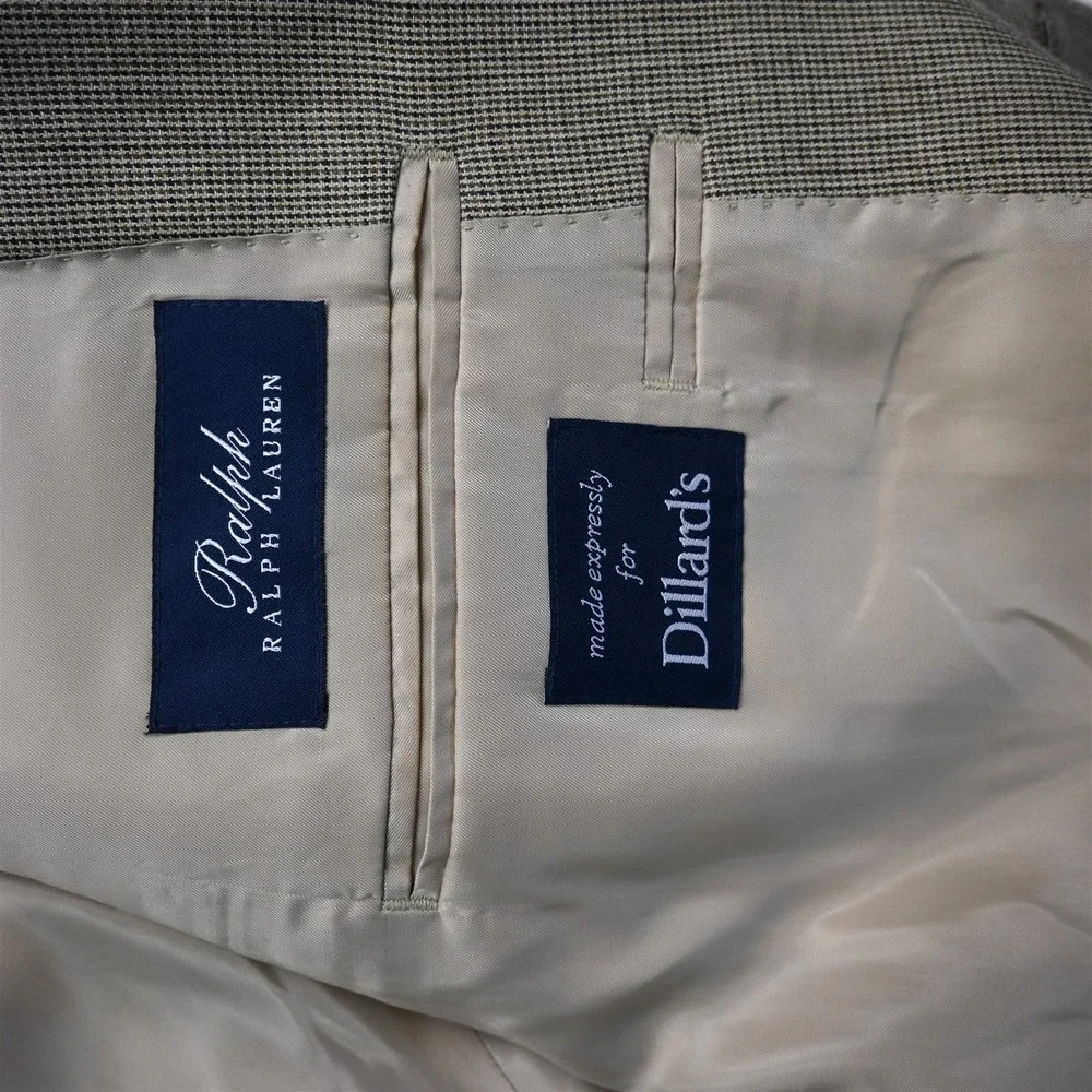 Ralph Lauren | Suits & Blazers | Ralph Lauren 5l Brown Nailshead Silk ...